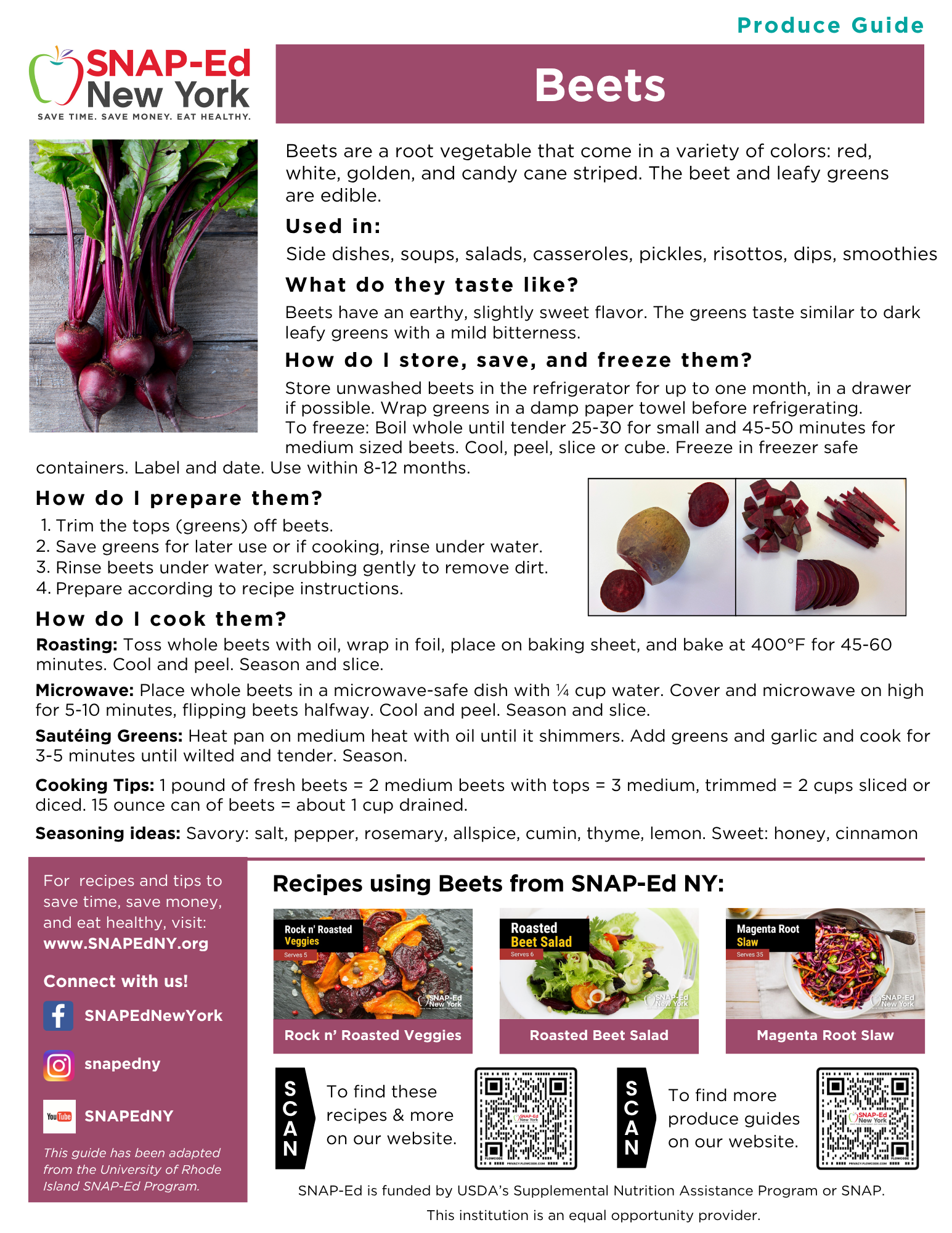 Beets Produce Guide – SNAP-Ed New York