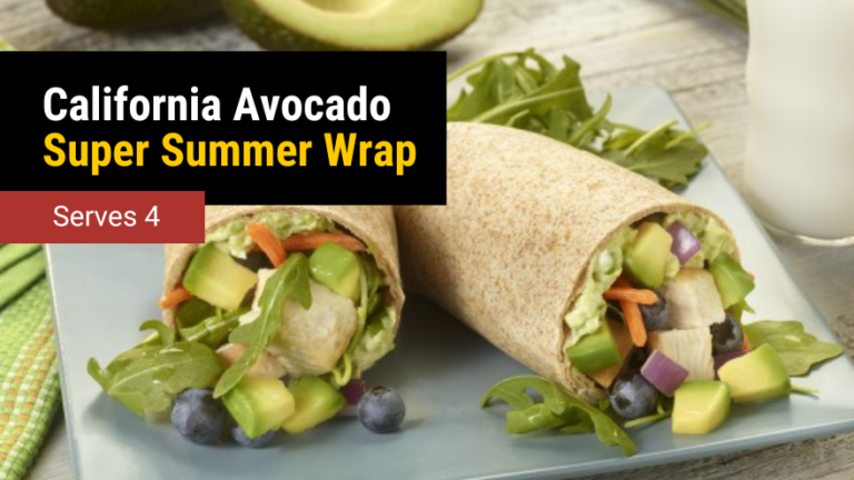 California Avocado Super Summer Wrap – SNAP-Ed New York